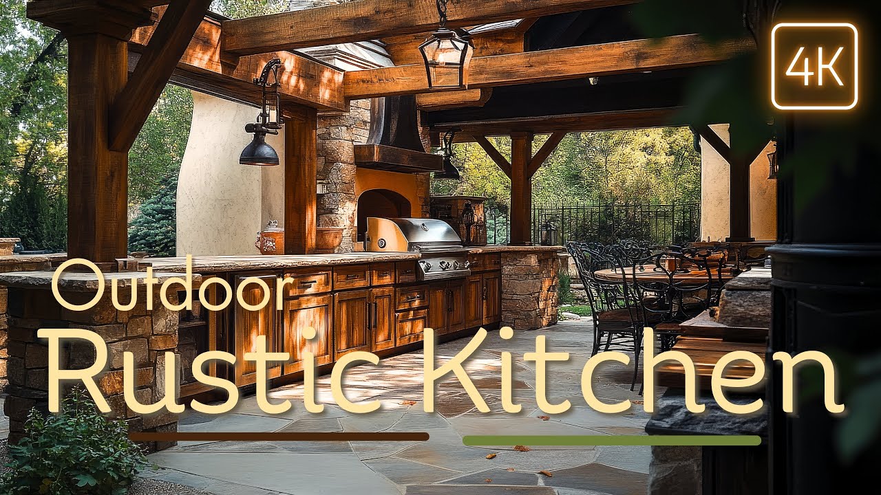 Rustic Outdoor Kitchen Ideas for Your Backyard Retreat - YouTube