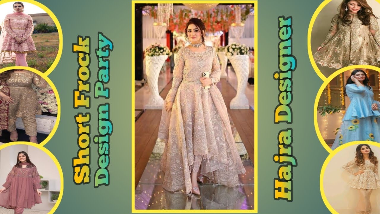 Short Frock Design Party | Net Short Frock Design | Hajra Designer ...