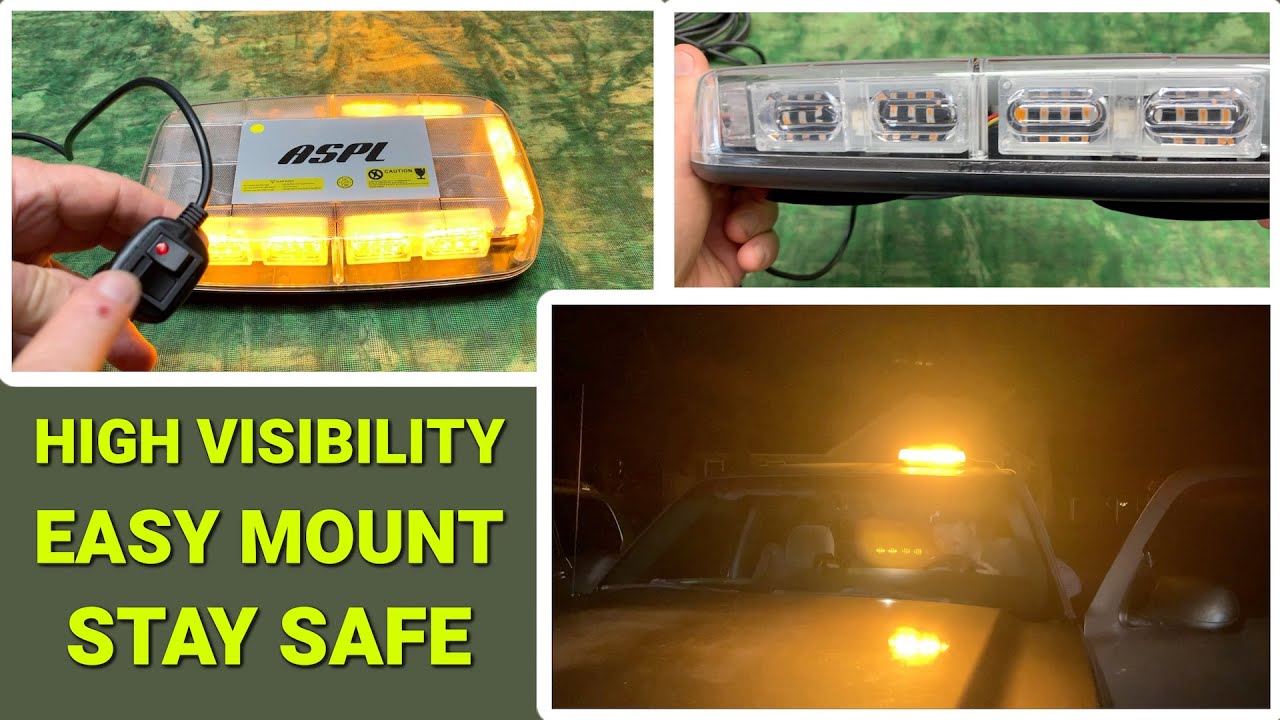 Vehicle Rooftop Emergency Safety Strobe Light ~ You Will Be Seen - YouTube