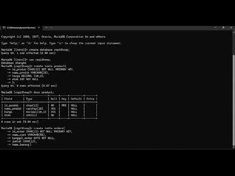 TUTORIAL MEMBUAT DATABASE SEDERHANA - YouTube