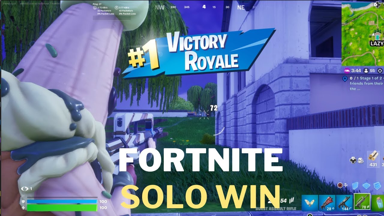 Fortnite - Trying to Solo Win - YouTube