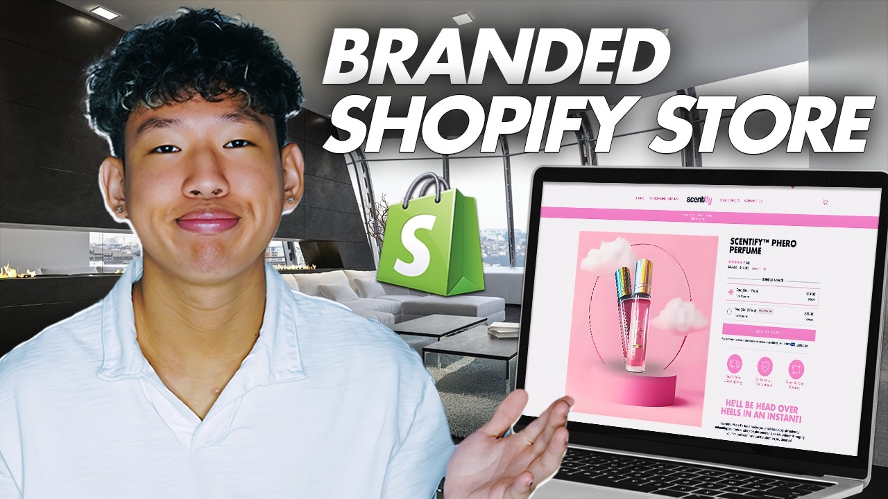 How To Design A Branded Shopify Store (step by step) - YouTube