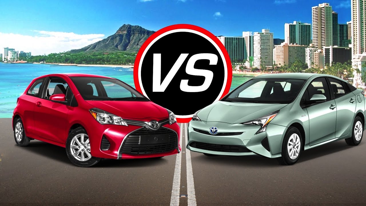 2016 Toyota Yaris vs Prius - Spec Comparison! - YouTube
