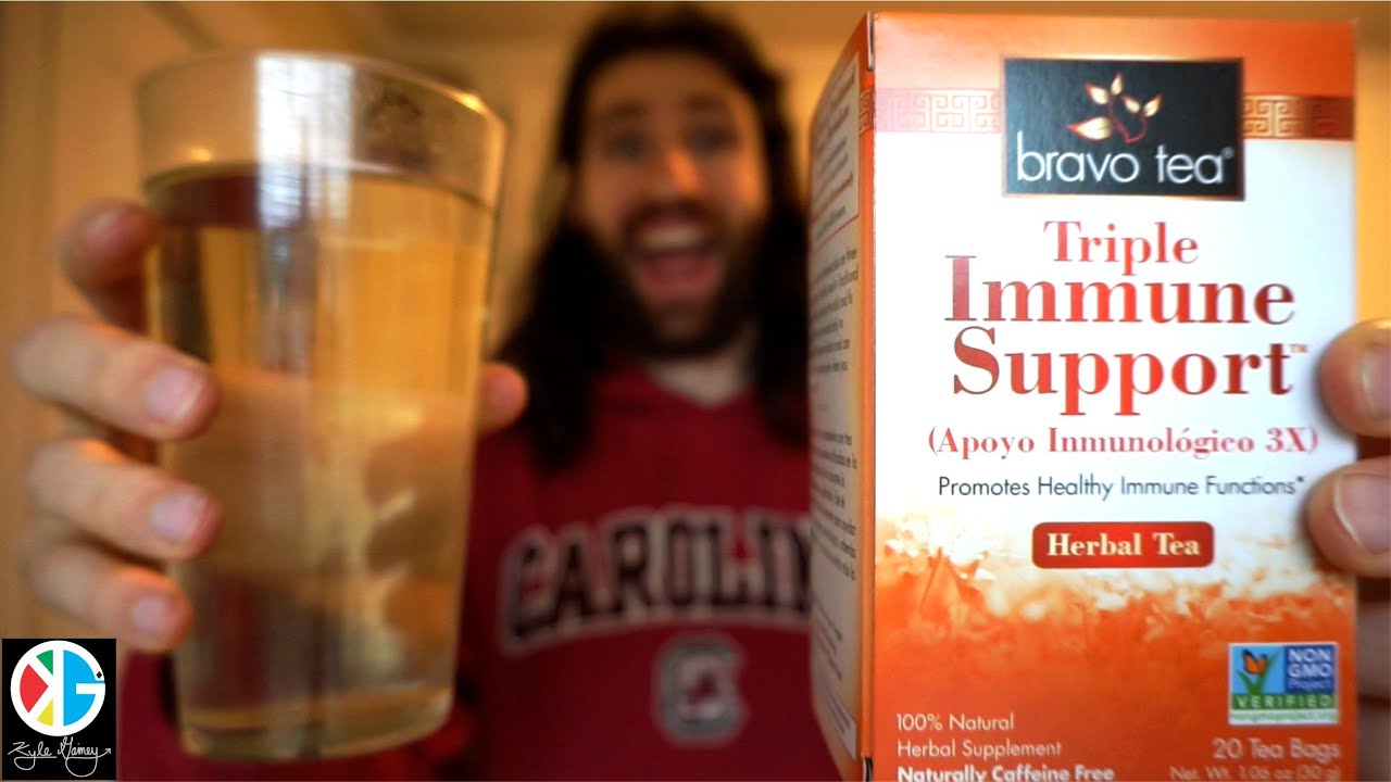 Bravo Tea Triple Immune Support Herbal Tea Taste Test & Ingredient ...