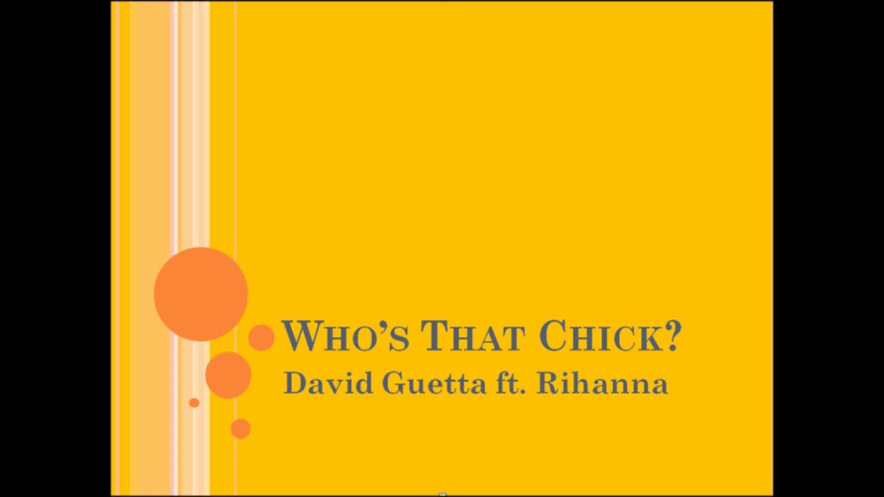 Who's That Chick - David Guetta ft. Rihanna - YouTube
