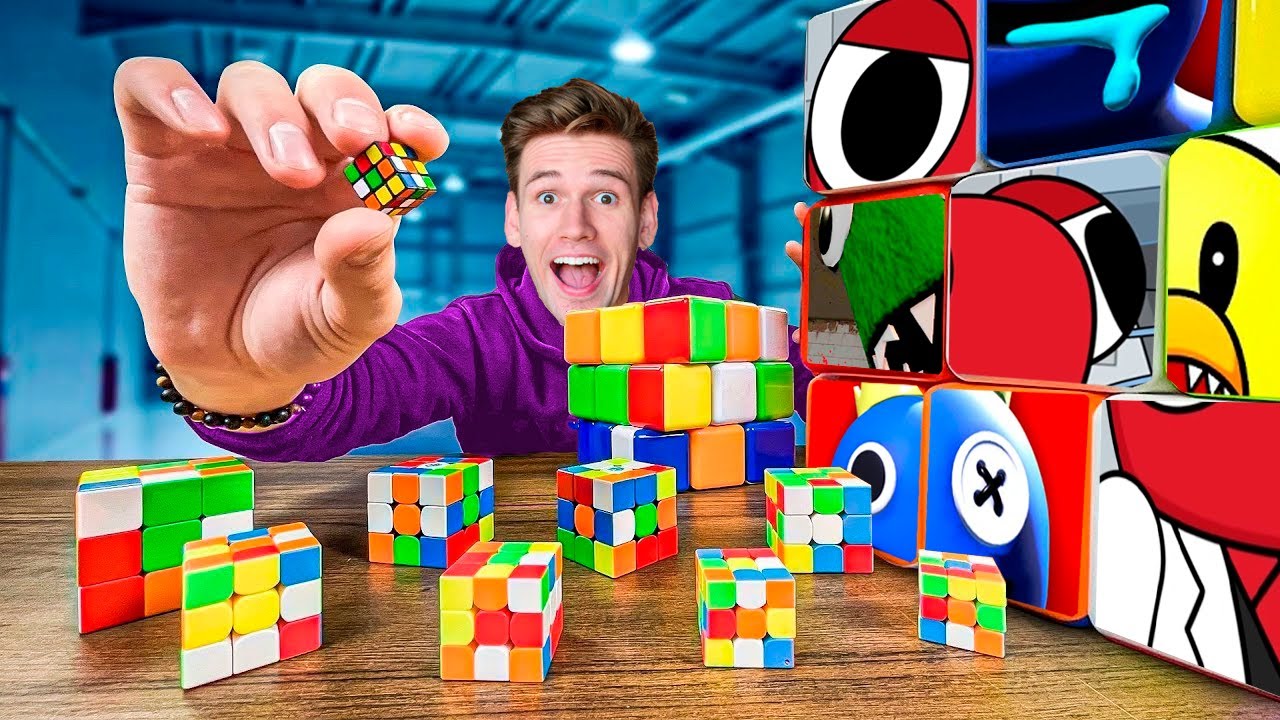 RESOLVEMOS O CUBO MÁGICO DOS RAINBOW FRIENDS EM 24 HORAS - YouTube