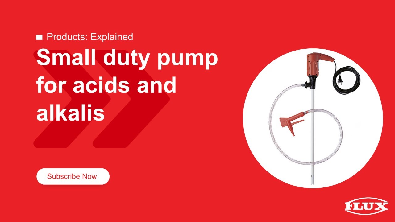 Small duty pump for acids and alkalis - YouTube