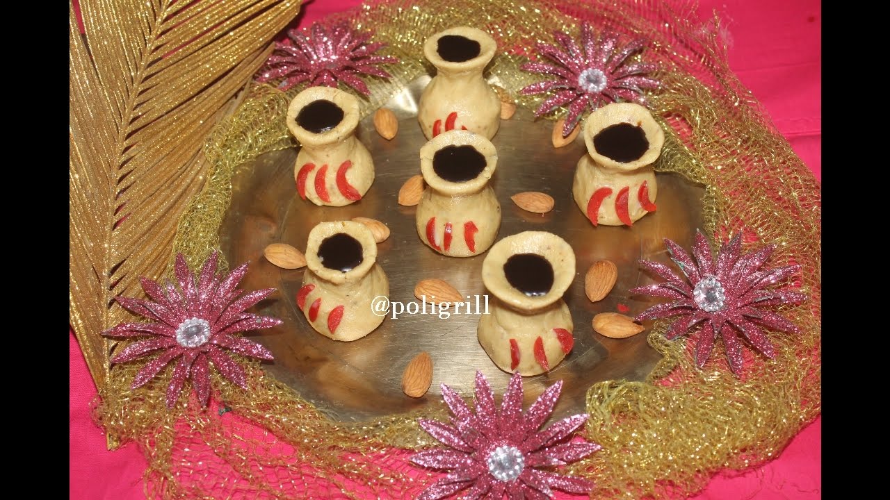 MANGAL KALASH - DIWALI Special Sweet Dish | Holy Pot Sweets recipe ...