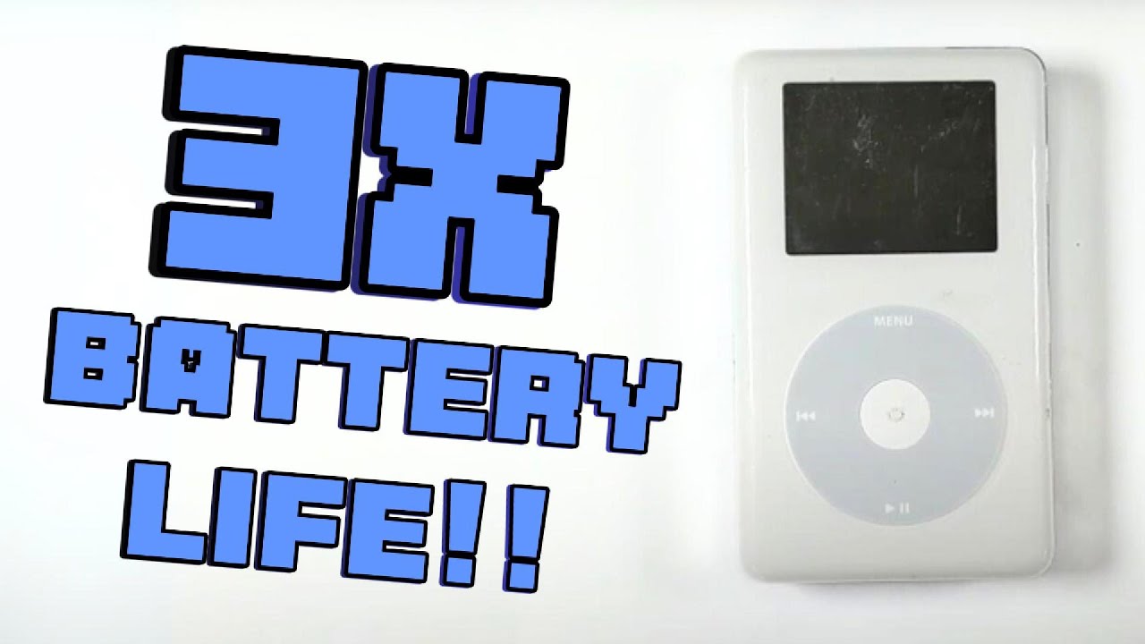 3000mAh Battery iPod classic 4th gen Mod Tutorial - YouTube