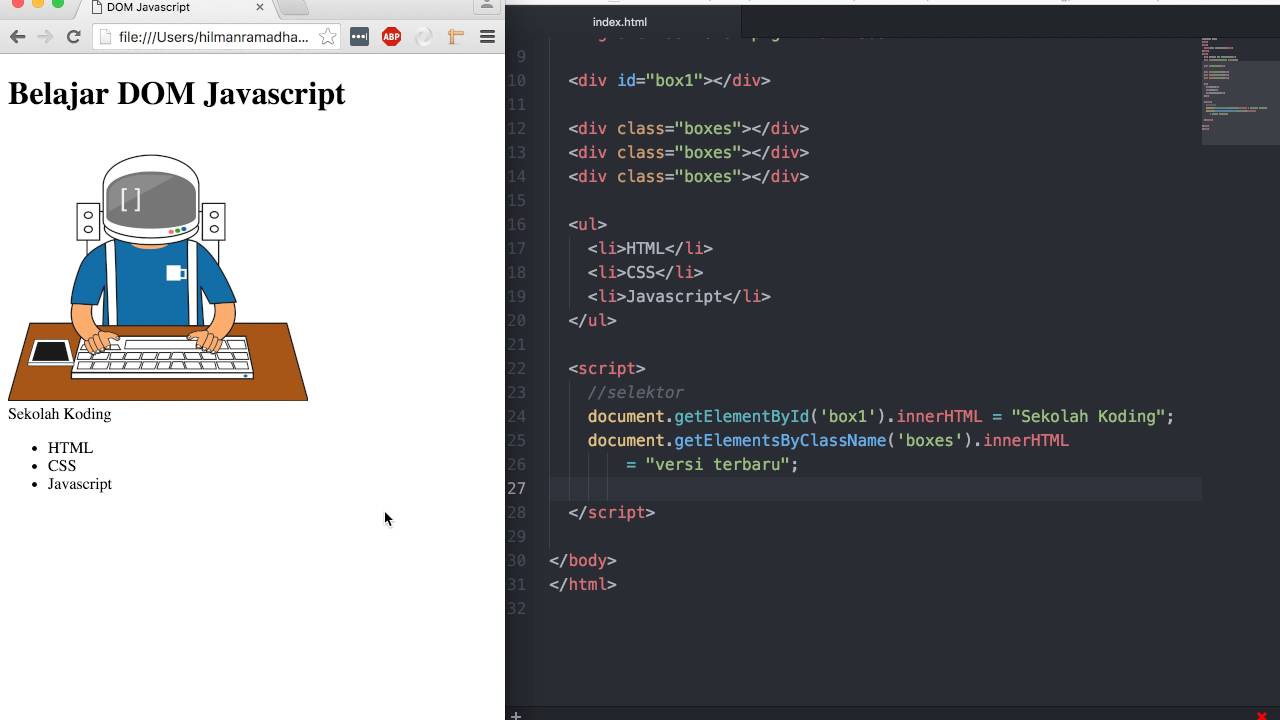 1 memilih elemen HTML - YouTube