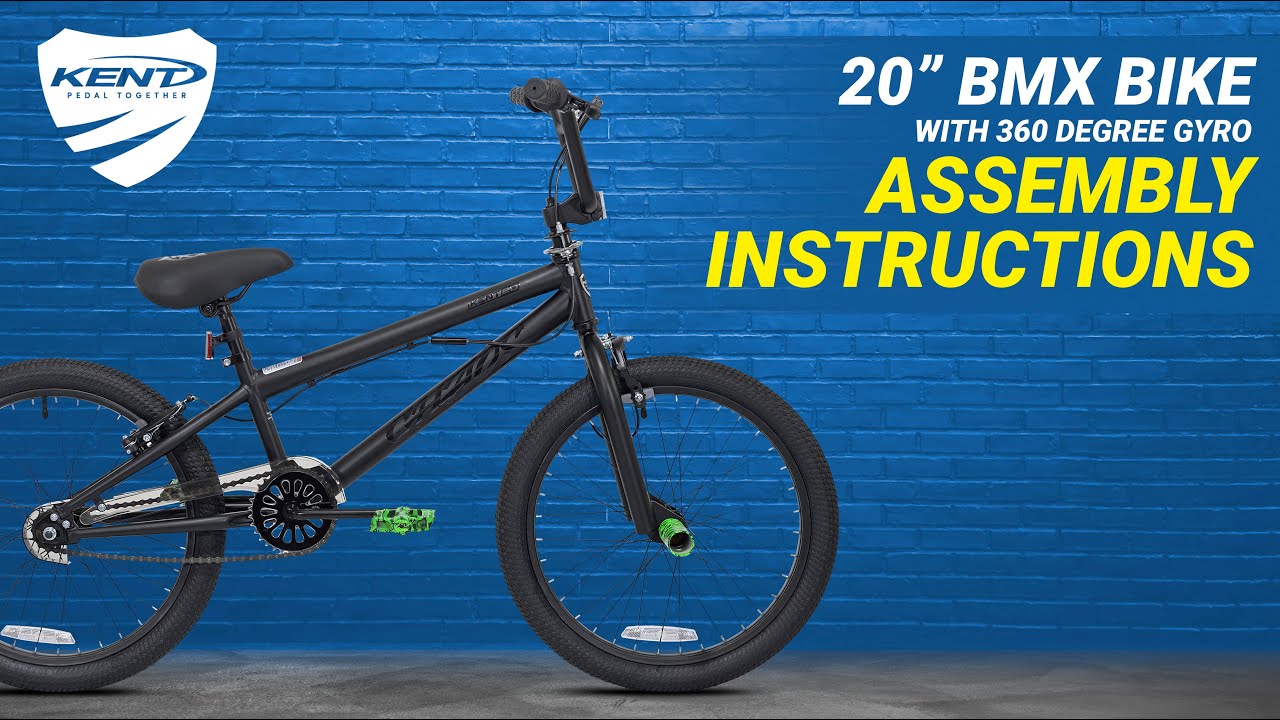 Kent Bicycles | 20" BMX Bike (with Gyro) Assembly Step-by-Step - YouTube