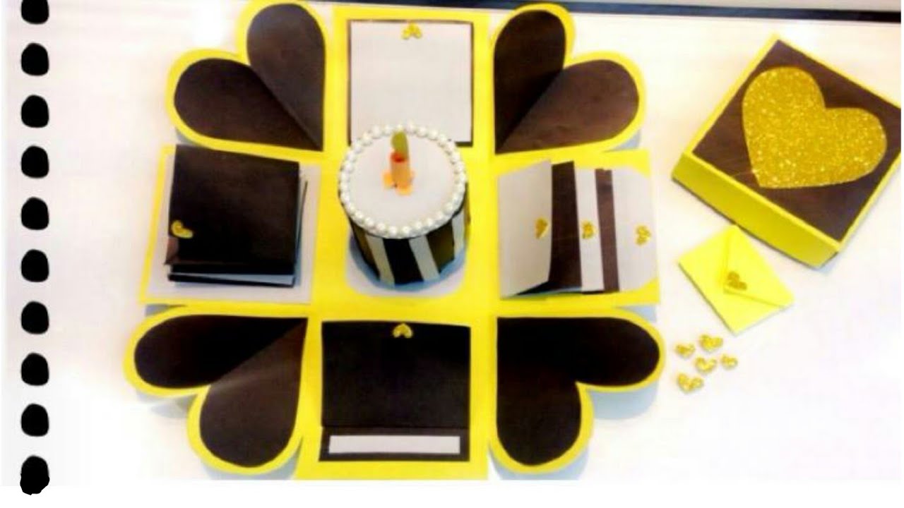 Birthday explosion box || birthday surprise || explosion box - YouTube