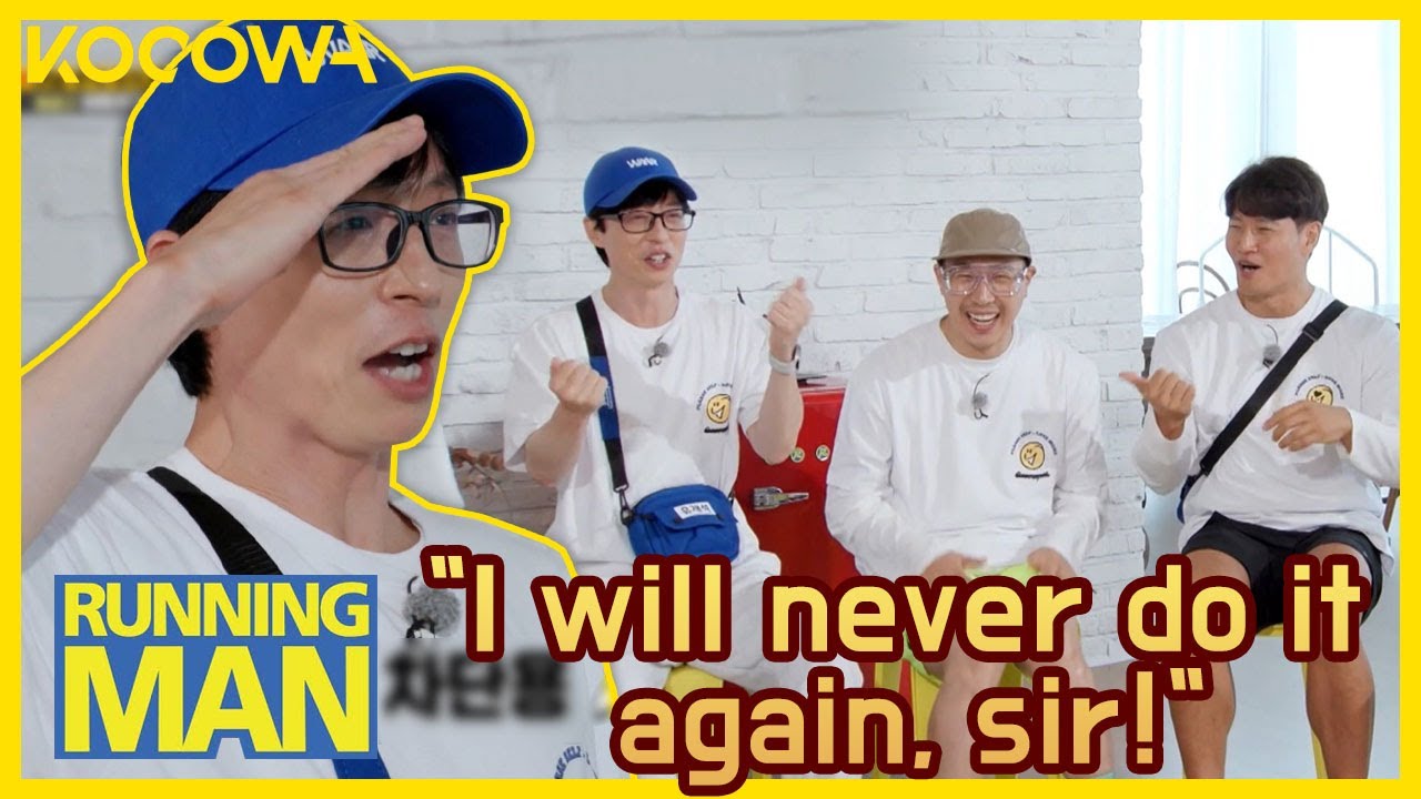Yoo Jae Seok has some apologizing to do to Jong Kook l Running Man Ep ...