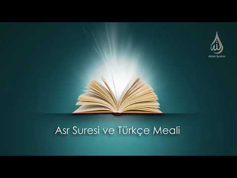 Asr Suresi Arapça ve Türkçe meali