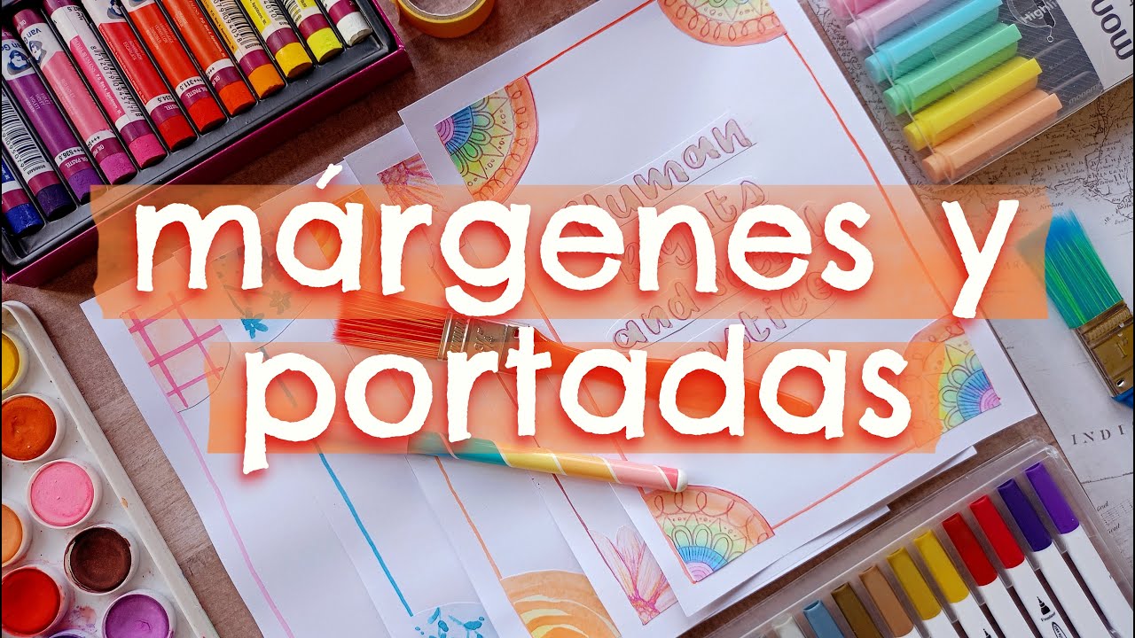MÁRGENES Y PORTADAS PARA CUADERNOS con ACUARELAS 🦋 IDEAS “AESTHETIC ...