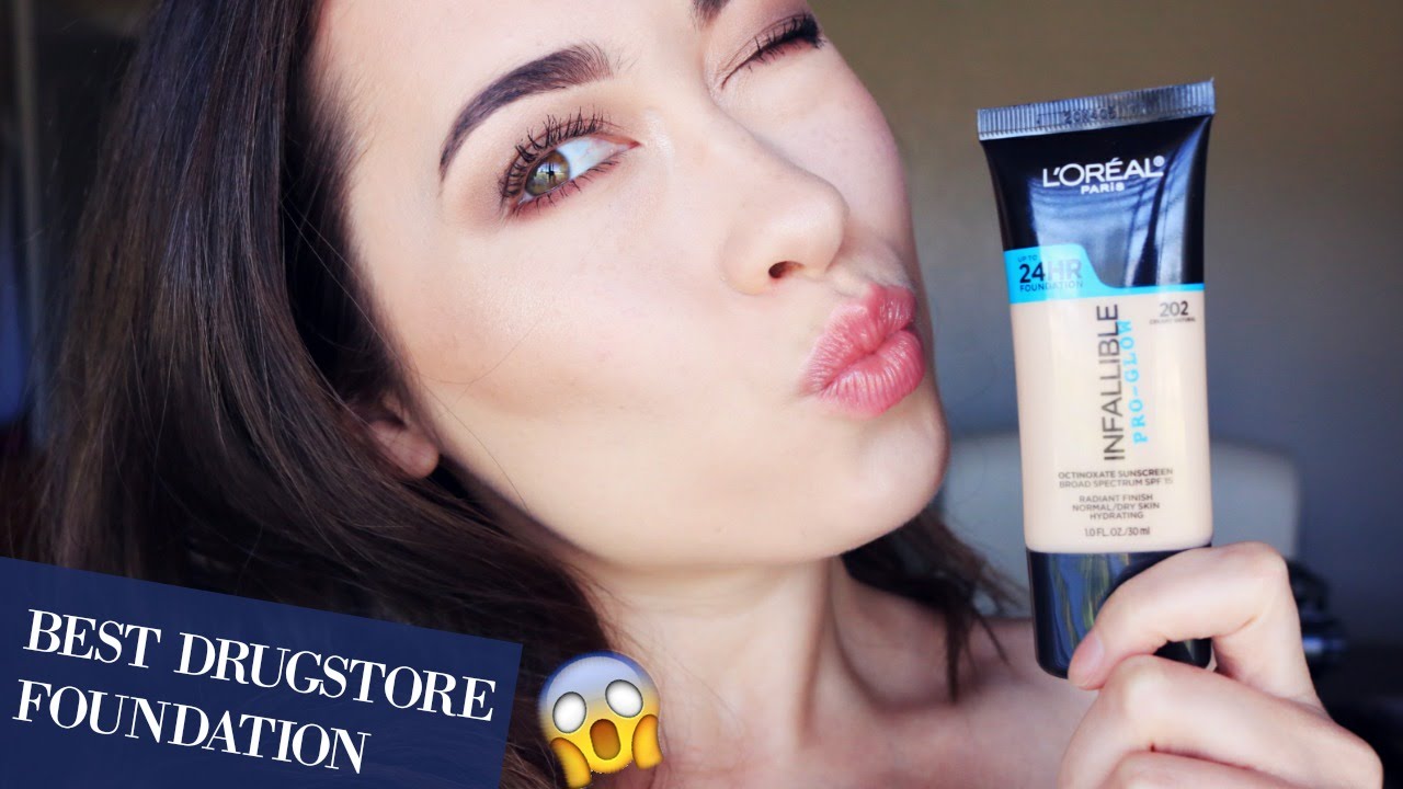 NEW Loreal Infallible Pro-Glow Foundation (Review, Demo & Close-Ups ...