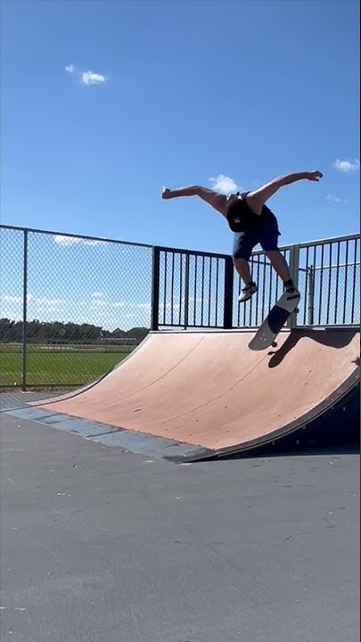 Old man skateboarder skateboarding a quarter pipe. - YouTube