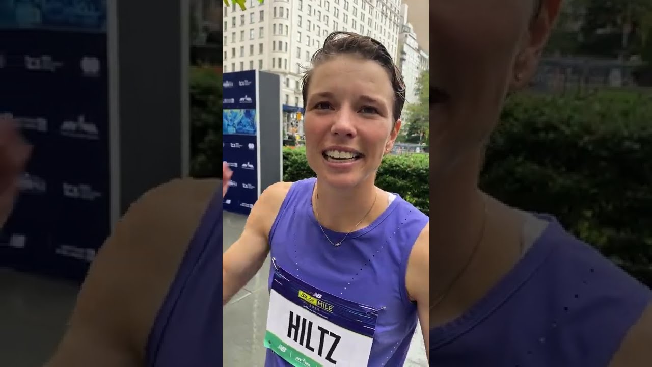Nikki Hiltz Runner-up at 2022 5th Avenue Mile - YouTube