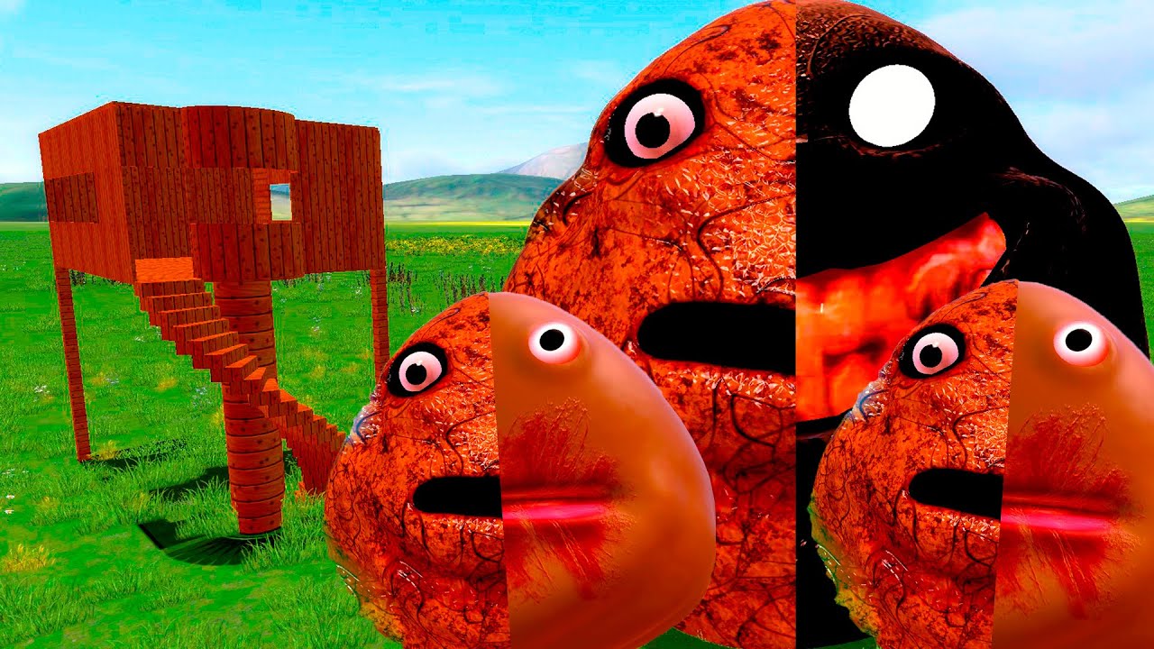 POU BOU FROM BOU'S REVENGE Vs TOWERS In Garrys Mod - YouTube