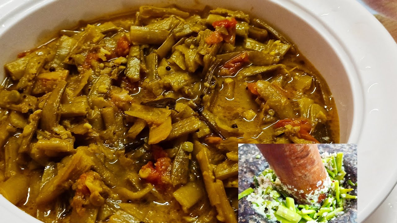 గోరు చిక్కుడు, పచ్చి మిర్చి కర్రీ- Goru chikkudu Pachimirchi curry ...