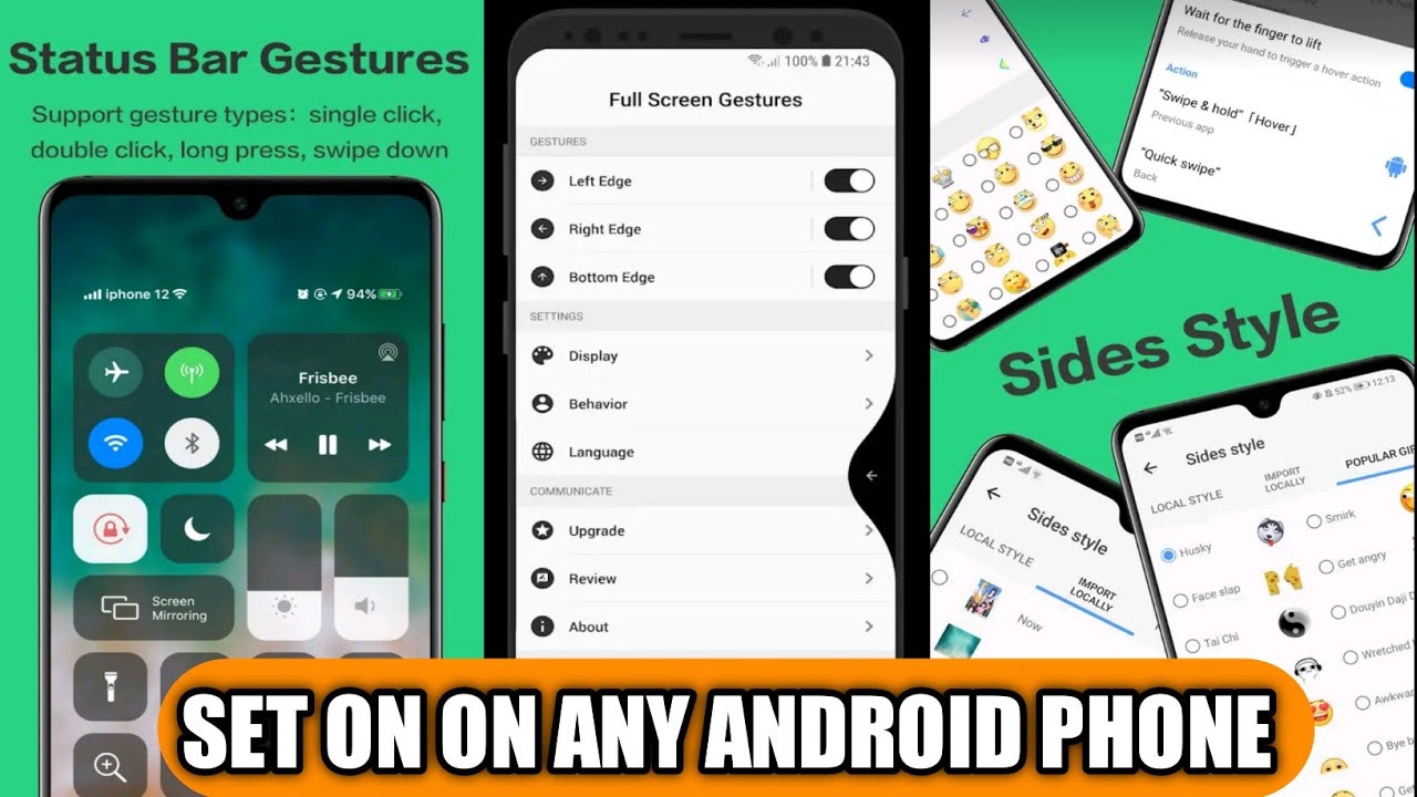 How To Add Edge Swipe Gesture In Any Mobile Phone | Edge Swipe Gesture ...