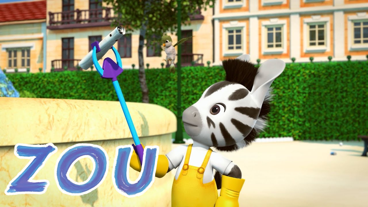 Zou and his family are cleaning the park | ZOU in English - YouTube