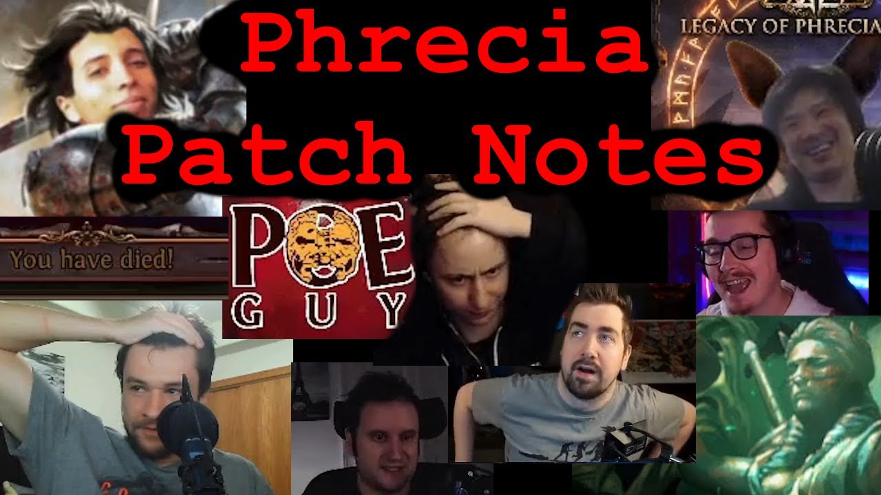 PoE 3.27 - Phrecia Patch Notes - Streamers Prepare for Phrecia - YouTube