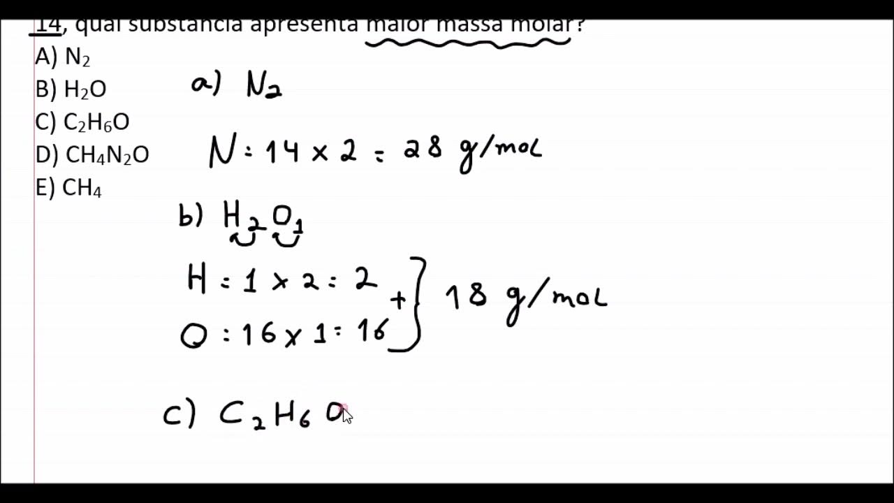Massa Molar Do Potassio Fdplearn