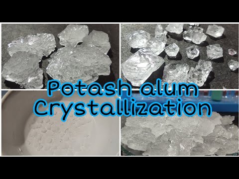 Preparation of Potash Alum | BreakingBad🧑‍🔬 | K2SO4.Al2(SO4)3.24H2O | Crystallisation #MakingFitkari