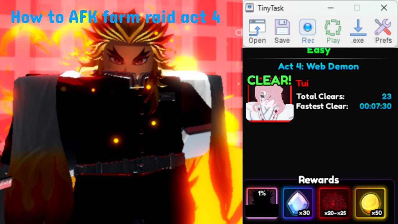 How to AFK farm raid act 4 in ANIME VANGUARDS - YouTube