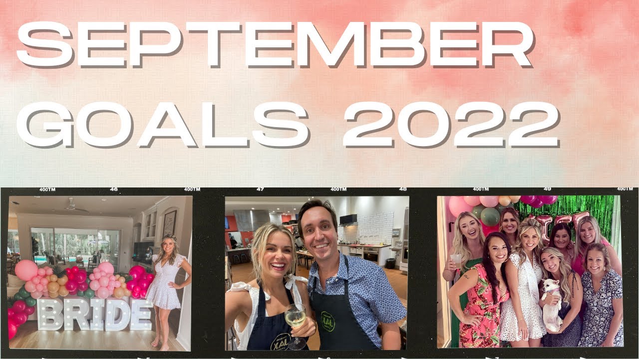August Recap | September Goals 2022 - YouTube