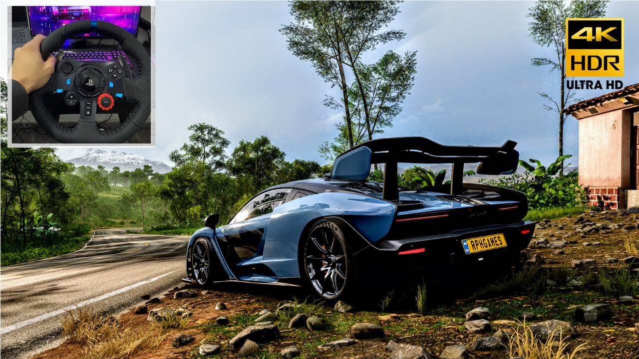 Mclaren Senna Forza Horizon 5 Steering Wheel Gameplay G29 - YouTube