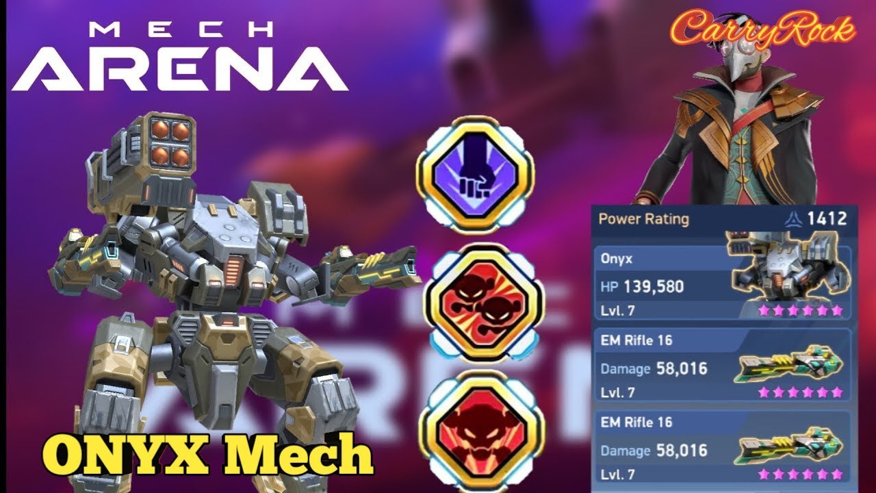 ONYX Mech 😍 with dual Em Rifle 🔫 || Mech Arena Spotlight || Mech Arena ...