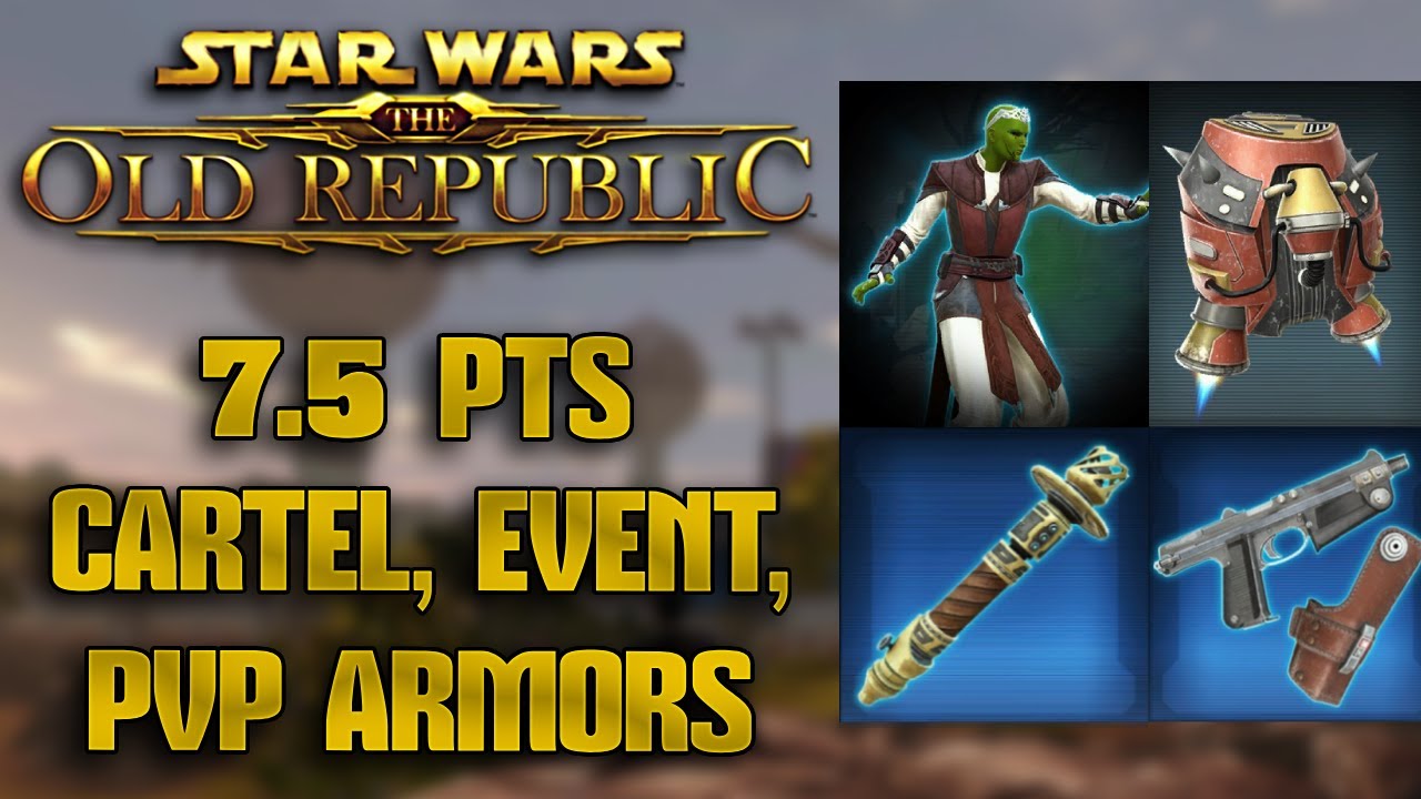 SWTOR - 7.5 PTS Cartel Market, Dantooine Event & PVP Season 6 Armor ...
