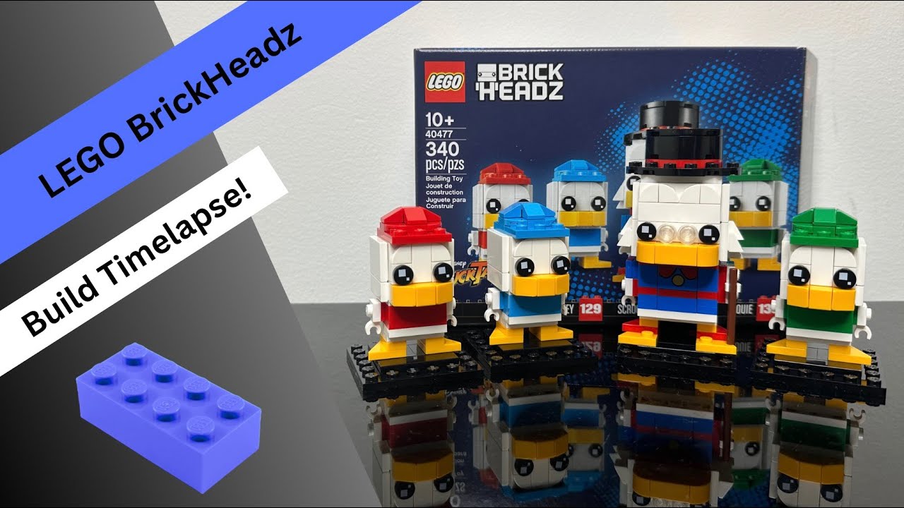 LEGO BrickHeadz Set 40477 "Scrooge Duck and 3 Ducklings" - YouTube