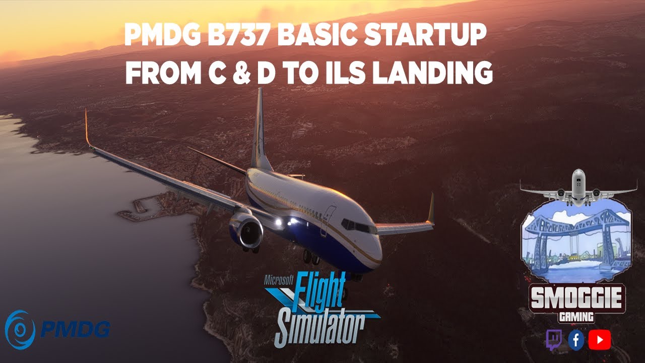 PMDG B737 Tutorial, Basic setup from C & d to ILS landing - YouTube