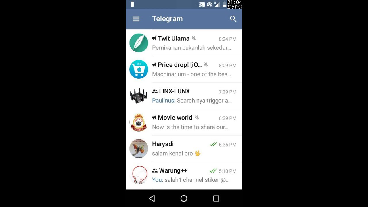 Search file di Telegram Android - YouTube