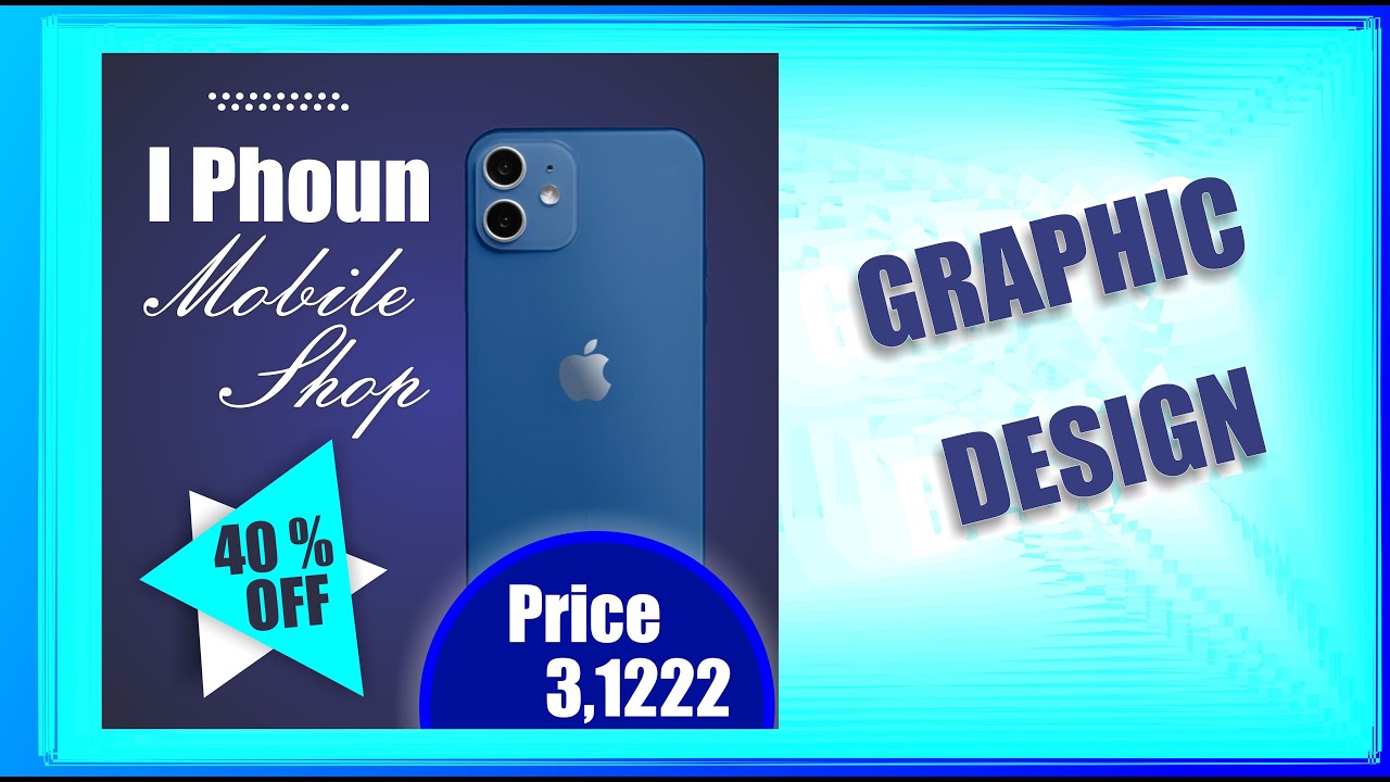 How To Make iPhone Socail Madia Graphic Design coreldraw | Idea Graphic ...