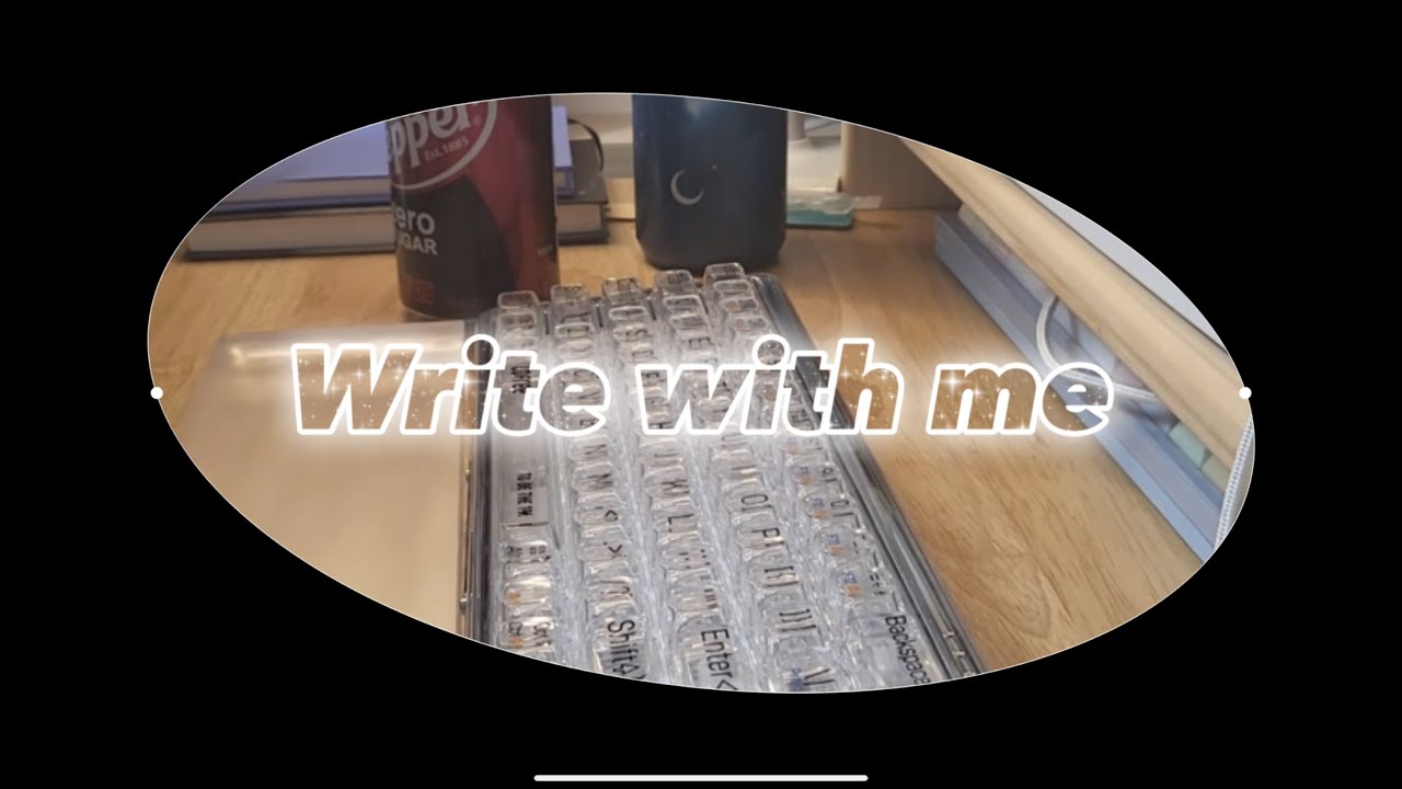[키보드 ASMR] 웹소설 작가와 함께 ｜ Write with me 2 (로프리lofree 1% 투명 키보드) - YouTube