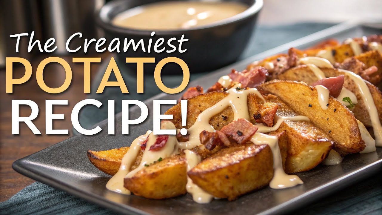 Baked potatoes with Alfredo sauce– Easy & Irresistible Recipe # ...