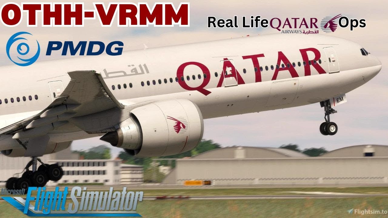 MSFS2020 LIVE | PMDG 777 *NEW* Update | Real Life Qatar Airways Ops ...