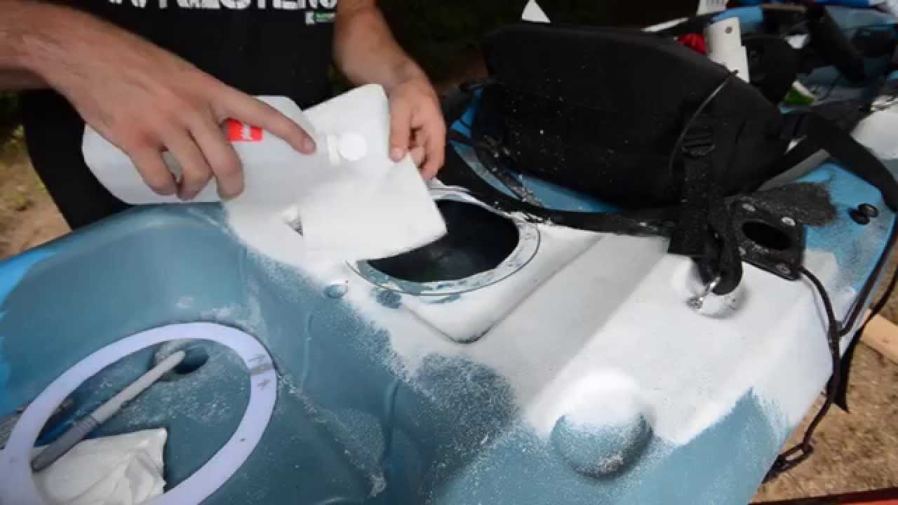 Custom fitting and installing a hatch on a kayak! - YouTube