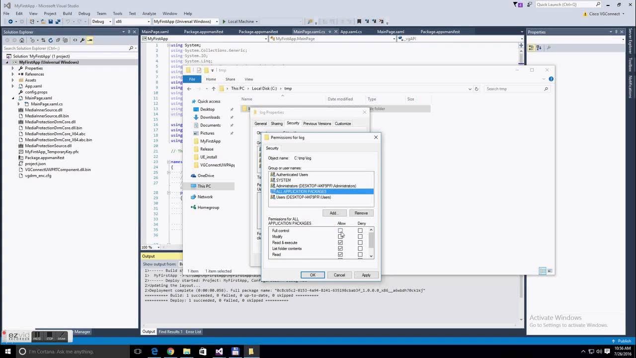 UWP getting started - Application Debugging and Logging - YouTube