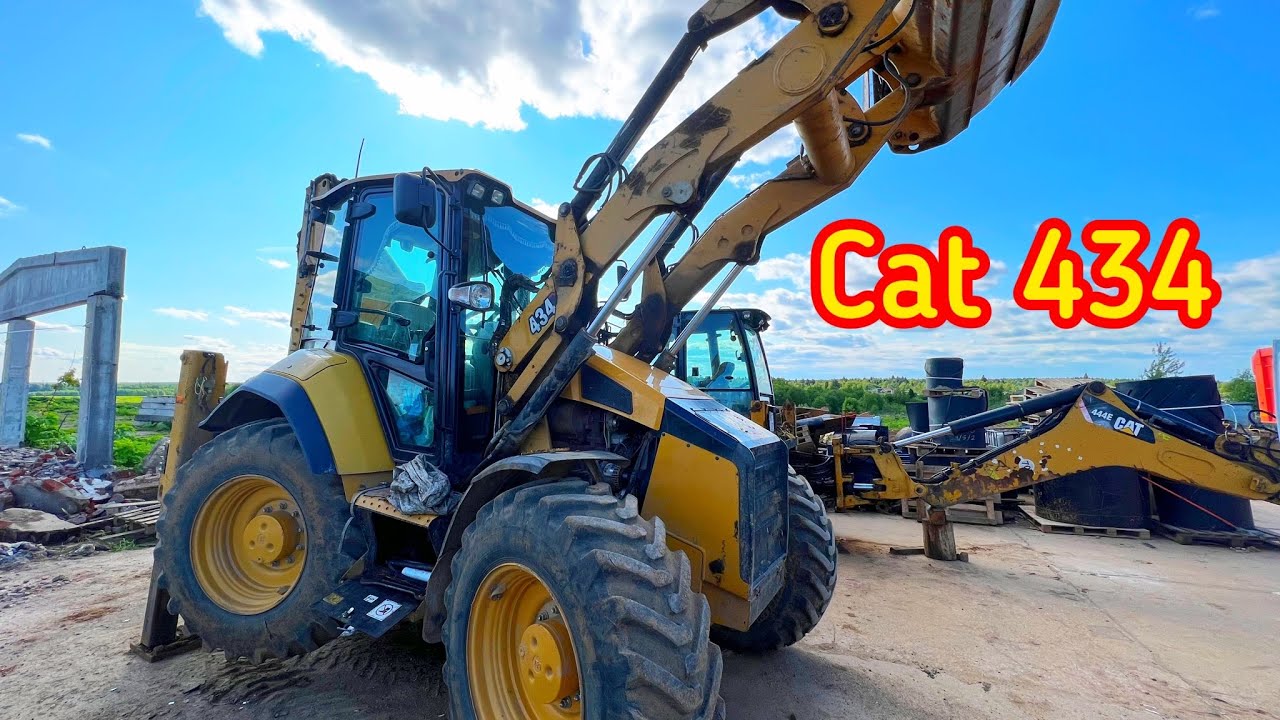 CAT 434 2021-го года- не крутиться руль! Ремонт со всеми подводными ...