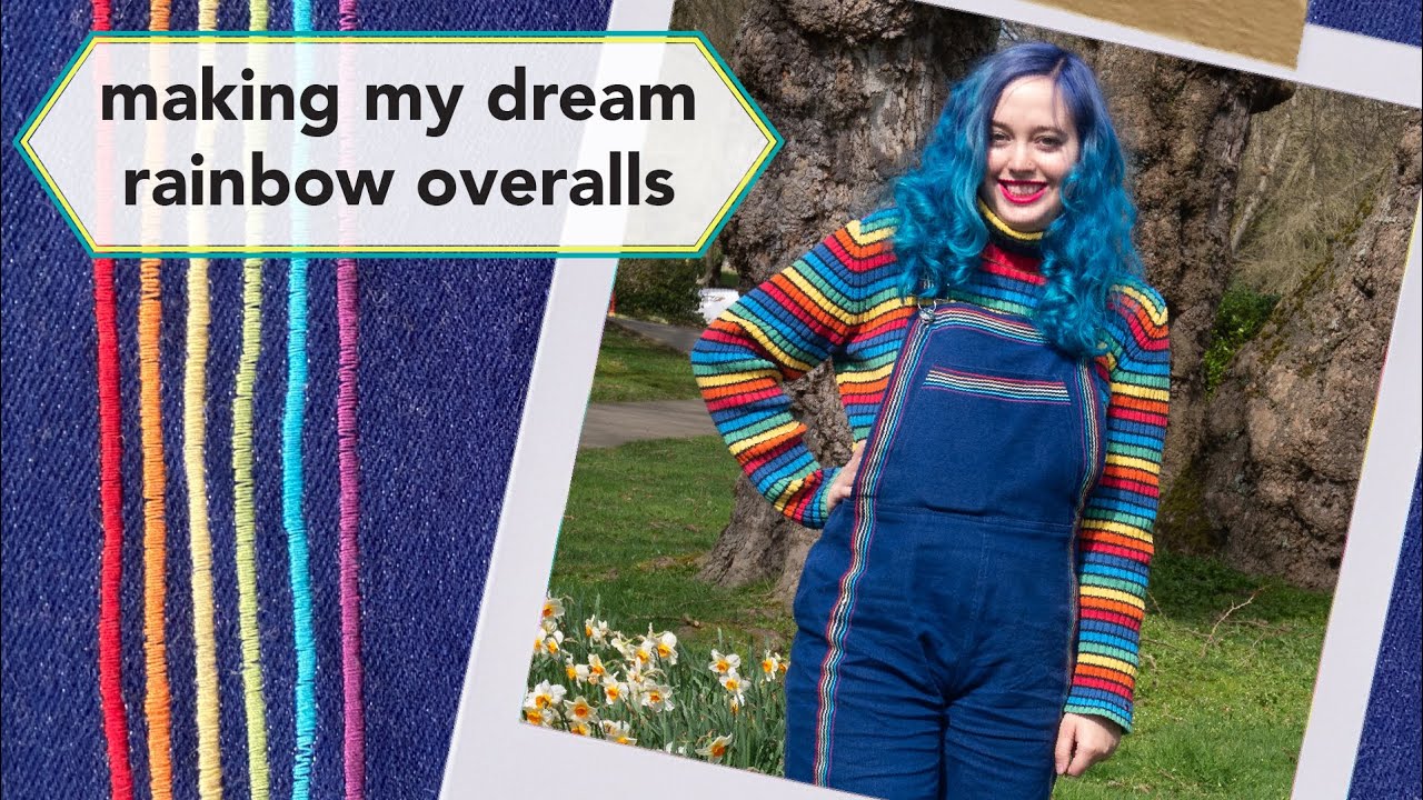 Sewing my 1970s Dream Rainbow Overalls | Vintage sewing project + sew ...