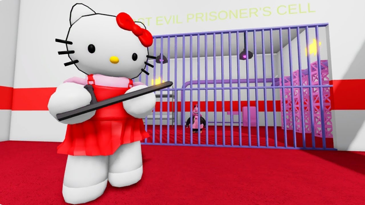 NEW ESCARY IN ROBLOX CUTE KITTY PRISON RUN #roblox - YouTube