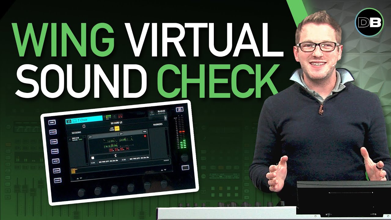 Behringer Wing Virtual Sound Check with the Wing-Live Card - YouTube