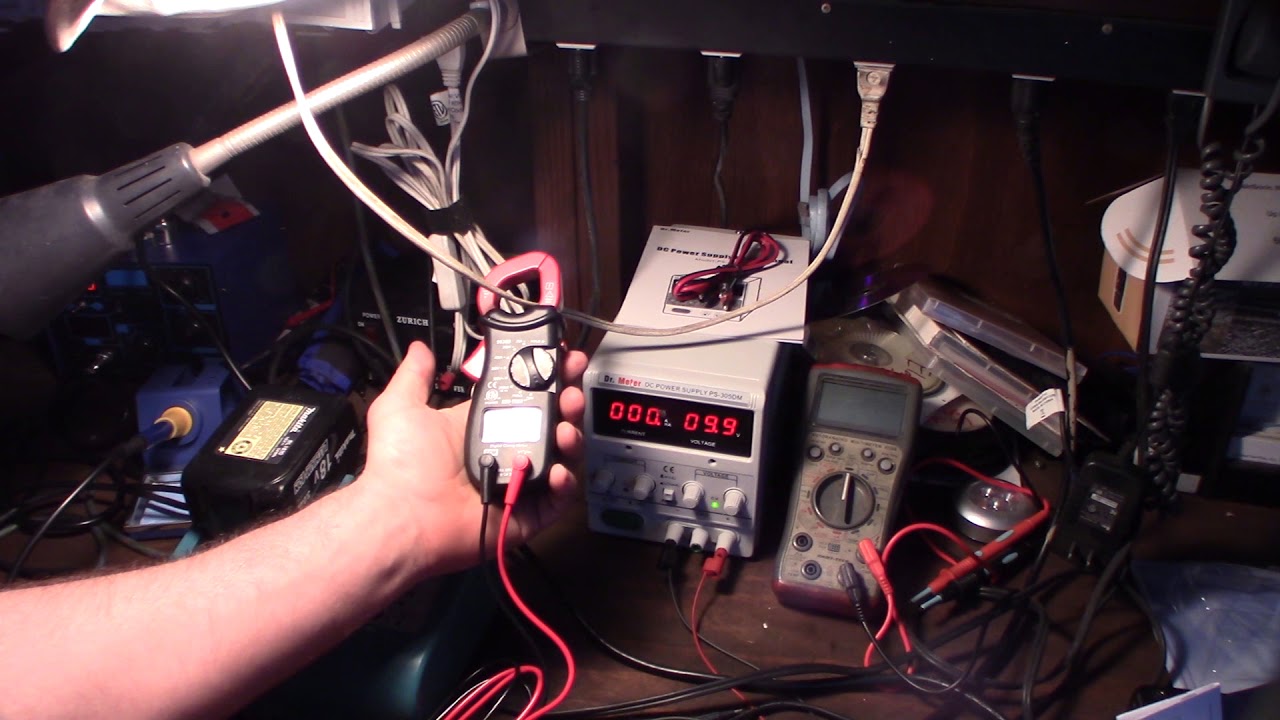 Cen-Tech clamp multimeter amp meter cheap - YouTube