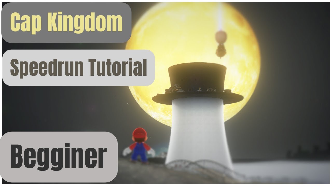 Mario Odyssey: Any% Tutorial Cap Kingdom Beggginer - YouTube