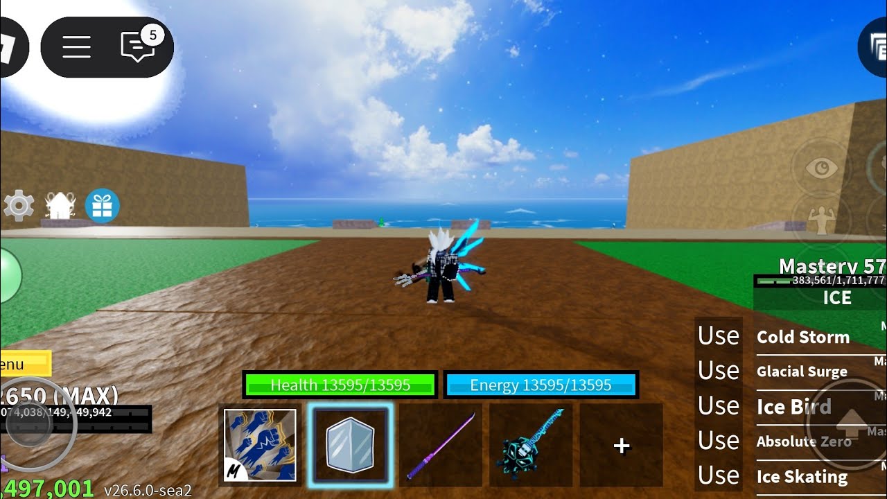 Ice + Ghoul v4 is broken 💀/Bounty Hunting mobile | Blox Fruits (Roblox ...